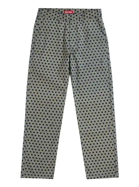 Supreme Work Pant - Navy Blue Monogram