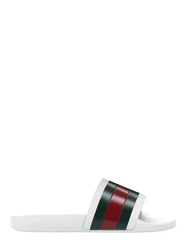 Gucci Pursuit Pool Slides - White