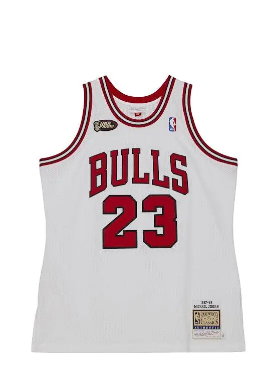 Mitchell & Ness Michael Jordan 1997-98 Chicago Bulls Finals Authentic Nba Jersey - White/red/black