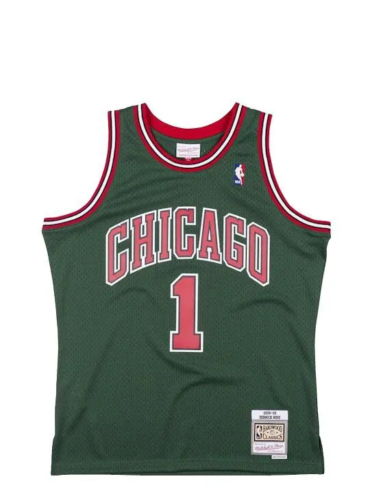 Mitchell & Ness Chicago Bulls 2008-09 Derrick Rose Swingman Jersey - Dark Green