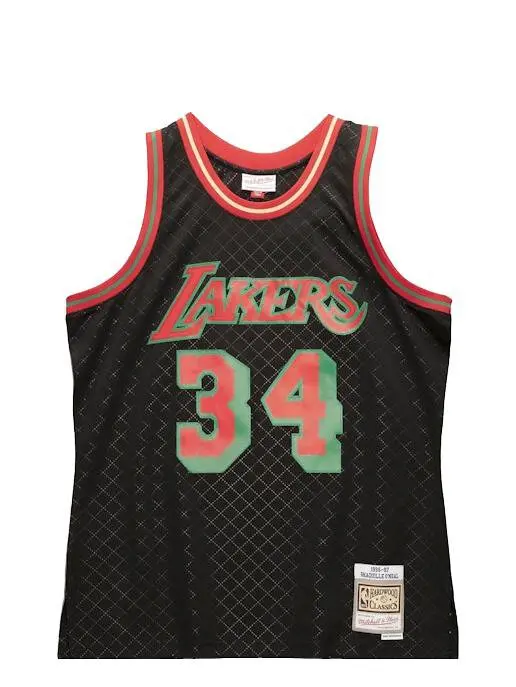 Mitchell & Ness Neapolitan Shaquille O'neal Lakers Swingman Jersey - Black