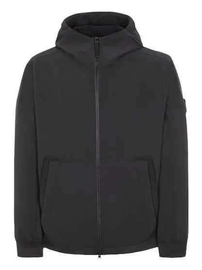 Stone Island Soft Shell-r_e.dye Technology Jacket - Black