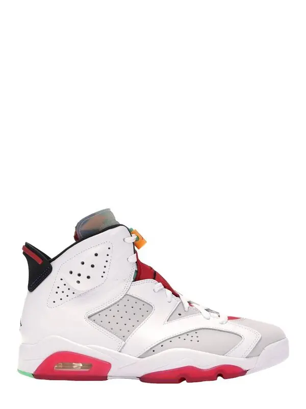 JORDAN 6 Retro Hare Sneakers - Neutral Grey/white/true Red