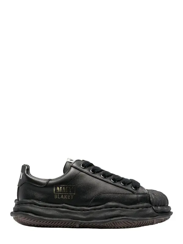 Mihara Yasuhiro Blakey Og Sole Leather Low Sneakers - Black