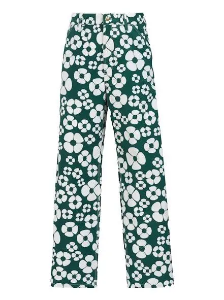 Marni X Carhartt Canvas Pants - Green Floral