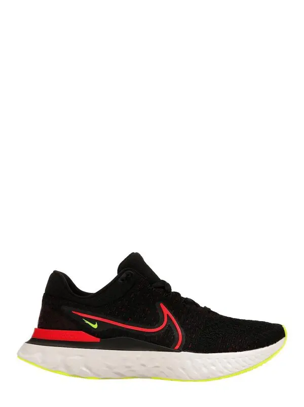 Nike React Infinity Run Flyknit 3 Sneakers - Black/siren Red/team Red
