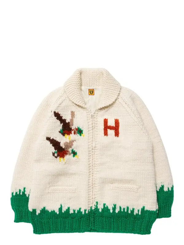 HUMAN MADE Duck Cowichan Jacket - White