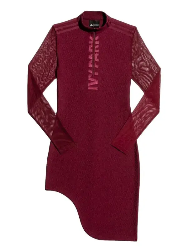 Adidas Ivy Park Asymmetrical Dress - Maroon