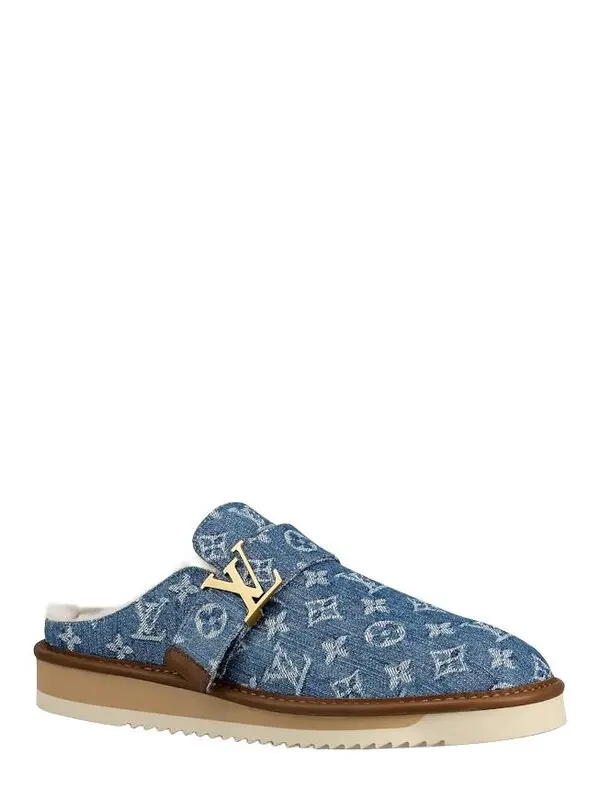 LOUIS VUITTON Cosy Mule Monogram Denim - Navy Blue