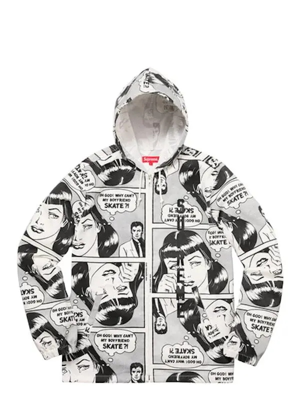 Supreme Thrasher Boyfriend Hooded Jacket - White