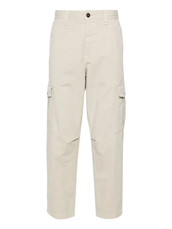 Hugo Boss Mid-rise Cargo Trousers - Neutrals
