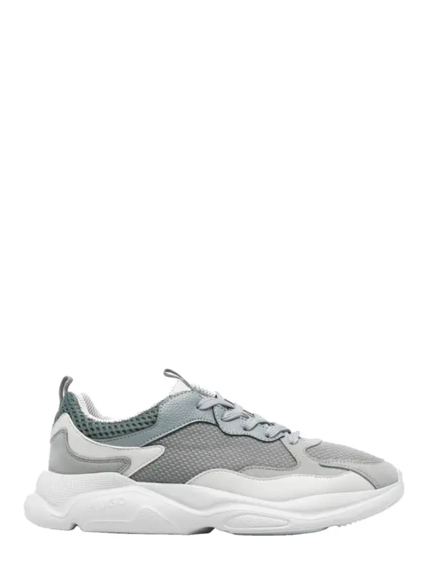 Hugo Boss Panelled Low-top Sneakers - Grey