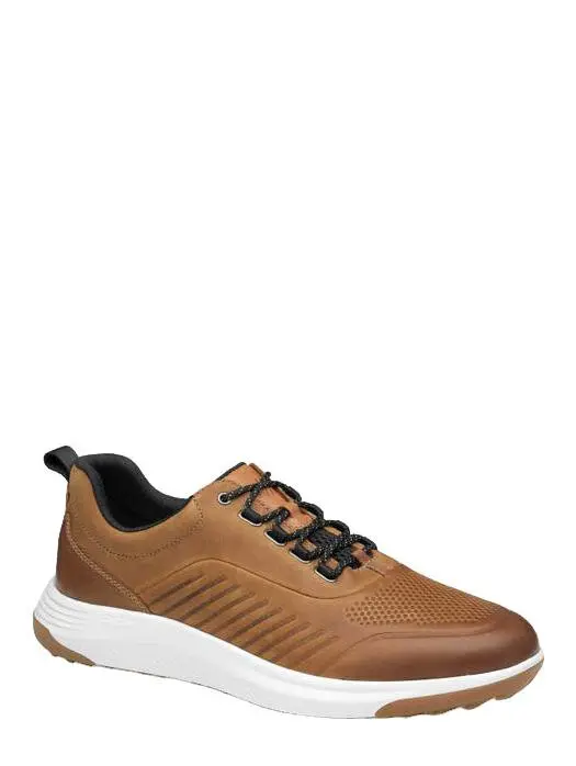 Johnston & Murphy Amherst Gl1 Luxe Hybrid Golf Sneakers - Tan Oiled Waterproof Full