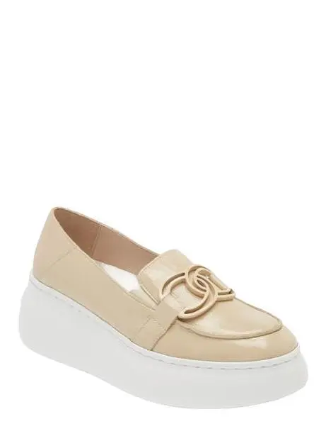 WONDERS Vienna Platform Loafer - Lack Wild Natural
