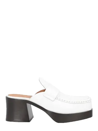Marni Leather Clogs - White