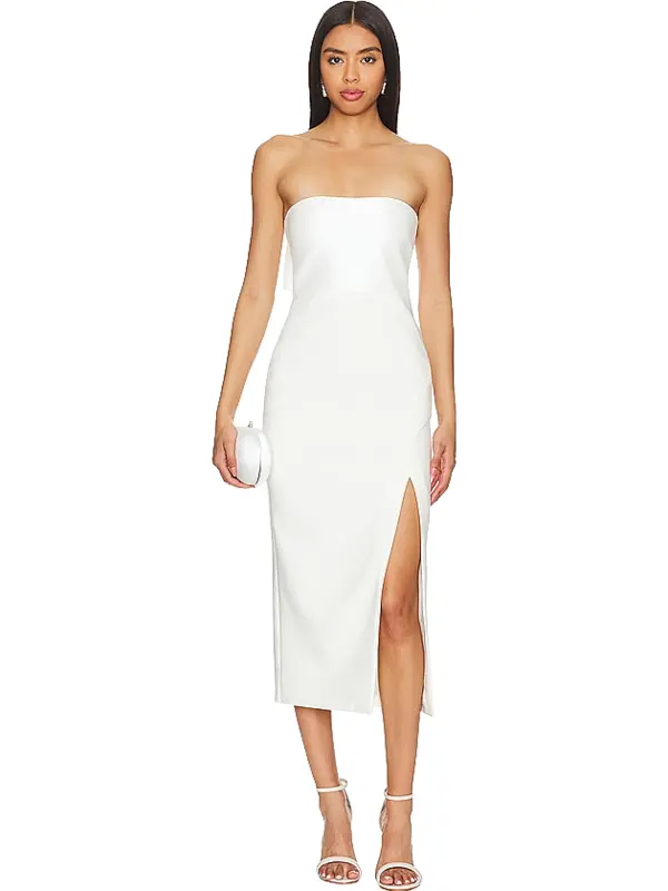 Likely Valerie Strapless Dress - White