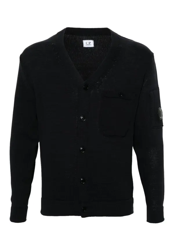 C.P. COMPANY Compact Cotton Cardigan - Blue