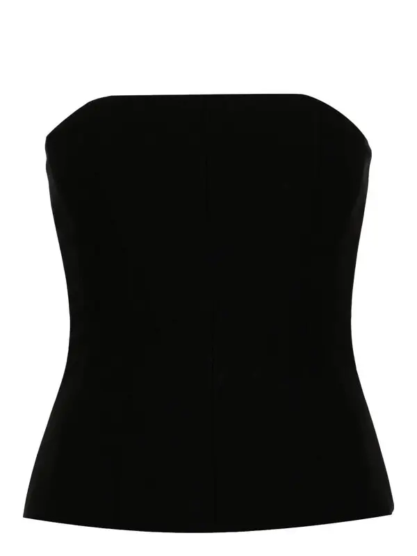 MONOT Square-neck Boned Top - Black