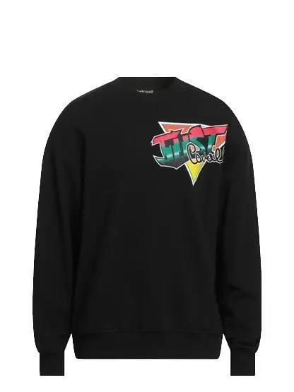 Just Cavalli Cotton Sweatshirt - Black