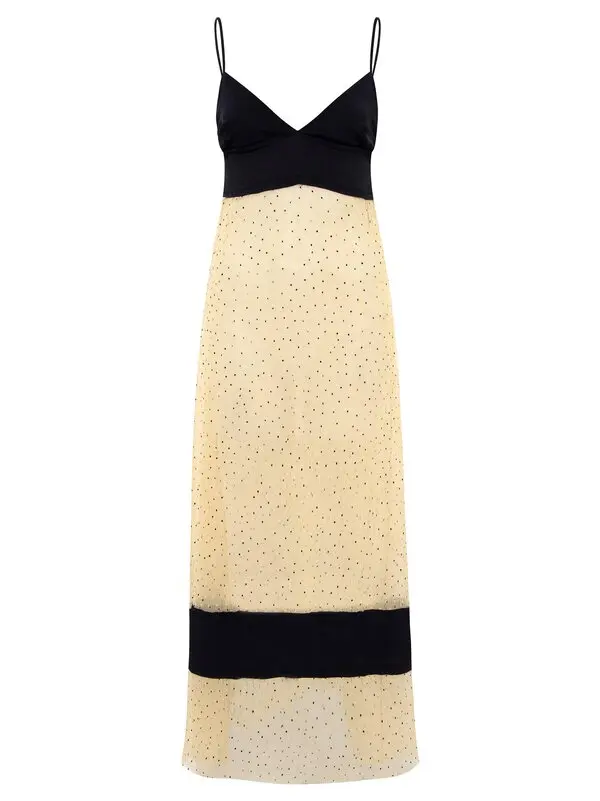 SIEDRES Elas Sheer Crinkled Midi Dress - Multi