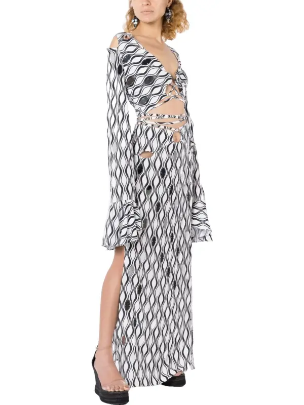 AMIR SLAMA Long-sleeved Blouse - White