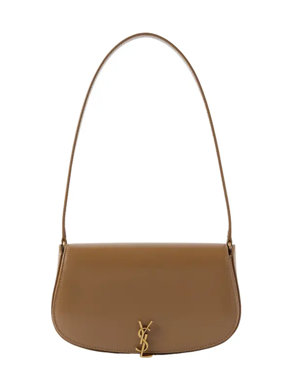 Saint Laurent Voltaire Mini Leather Shoulder Bag - Brown
