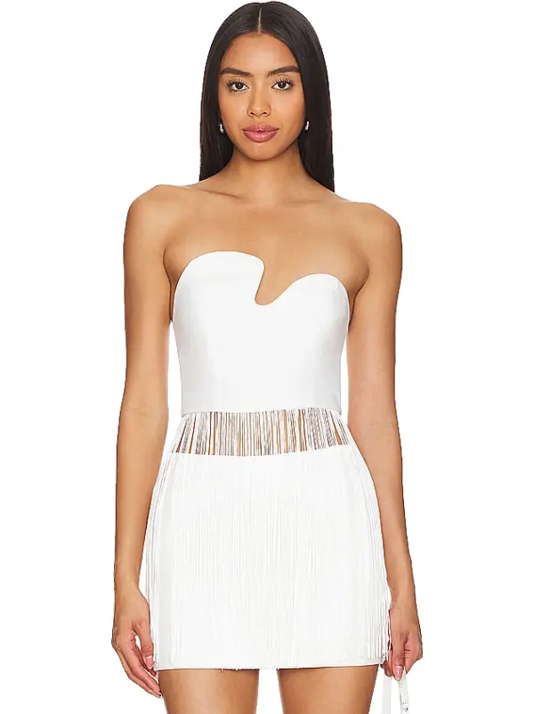 Amanda Uprichard X Puzzle Strapless Top - Ivory