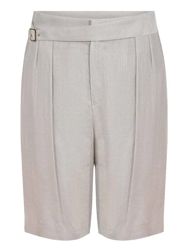 Herno Linen-blend Shorts - Beige