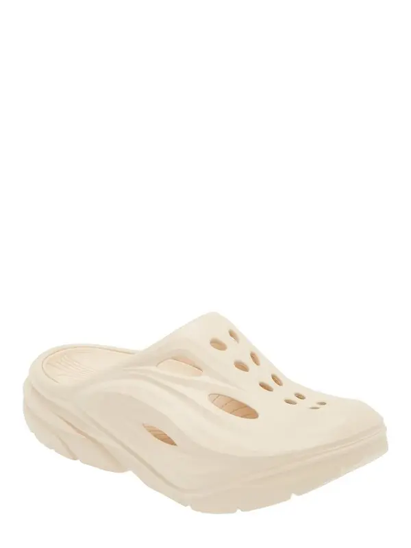 Hoka Gender Inclusive Ora Recovery Mule - Vanilla/vanilla