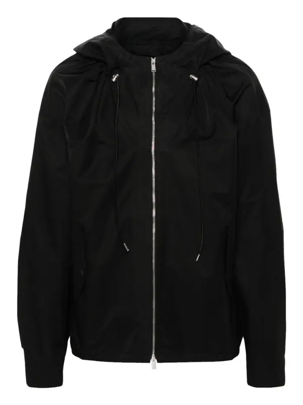 LANVIN Zip-up Hooded Jacket - Black