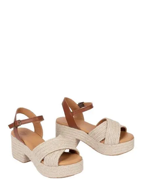 Penelope Chilvers Bella Platform Sandals - Natural