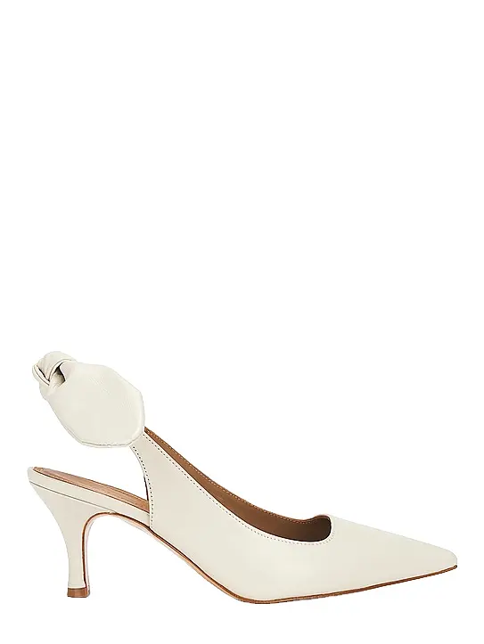 FLATTERED Franchesca Slingback Heels - Creme