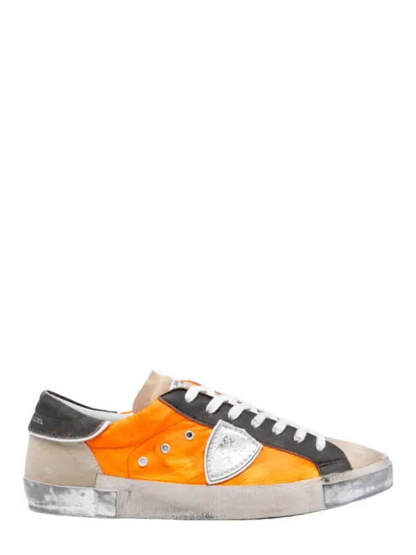 Philippe Model Prsx Distressed Sneakers - Orange