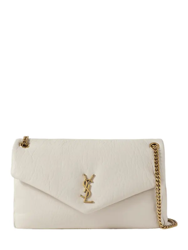 Saint Laurent Calypso Large Shoulder Bag - White