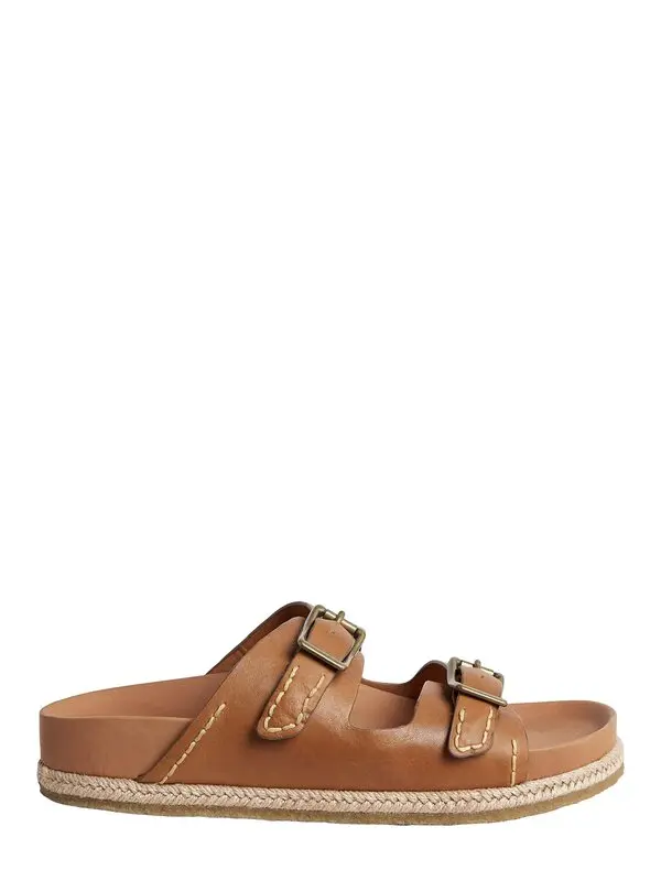 Ralph Lauren Leather Turbach Sandals - Brown