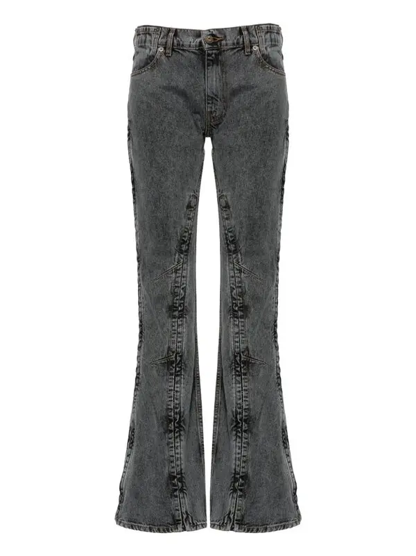 Y/project Evergreen Hook And Eye Slim Denim Jeans - Black