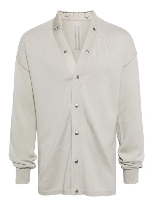 Rick Owens Peter Wool Cardigan - Neutrals