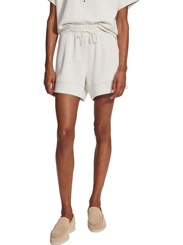 Varley Atrium High-waist Shorts - Ivory Marl