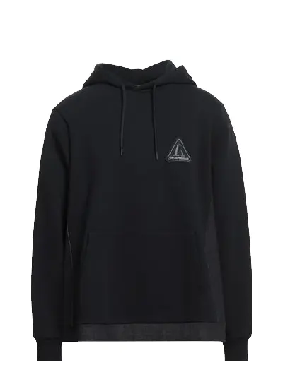 Emporio Armani Sweatshirt In Cotton Blend - Blue