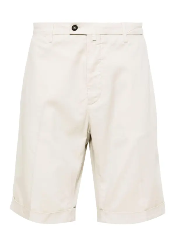 Corneliani Gabardine Chino Shorts - Neutrals