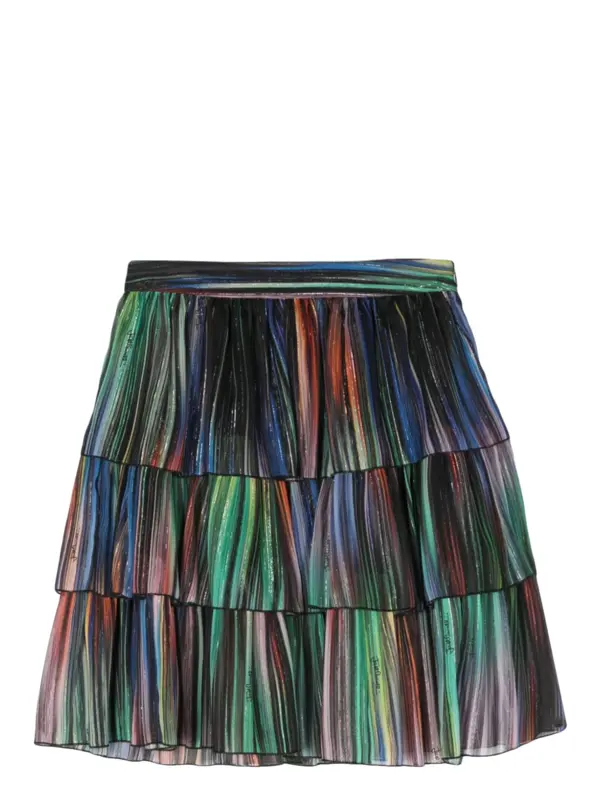 Just Cavalli Ruffled Striped Skirt - Blue