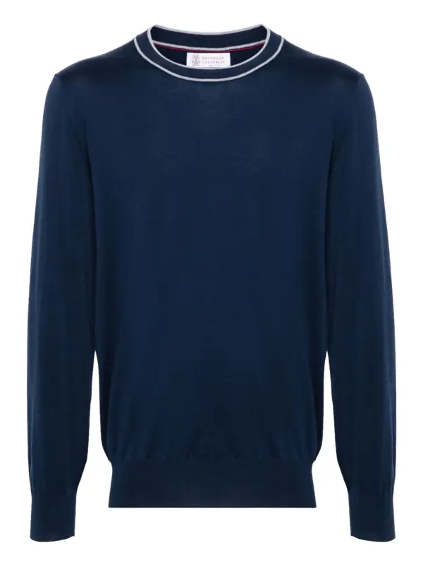 Brunello Cucinelli Cotton Jumper - Blue