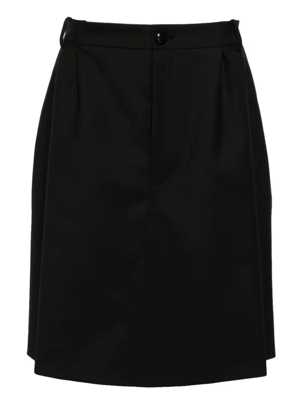 NAMACHEKO Tidan Layered Twill Shorts - Black