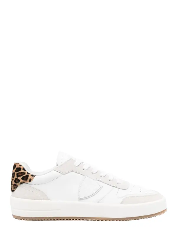 Philippe Model Leopard-print Sneakers - White