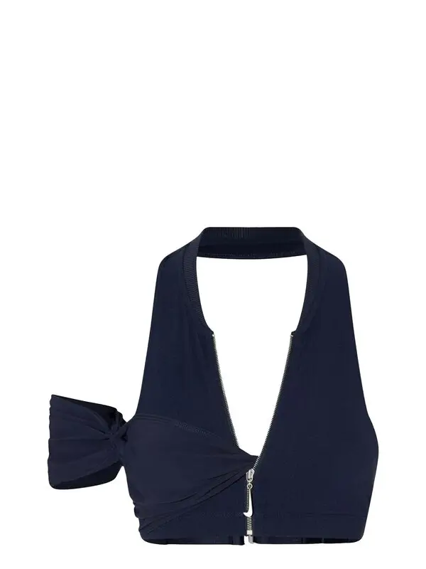 Jacquemus X Nike Le Haut Drape Top - Dark Obsidian