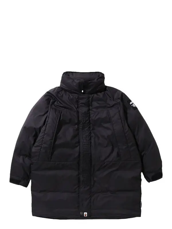 BAPE Long Relaxed Fit Down Jacket - Black