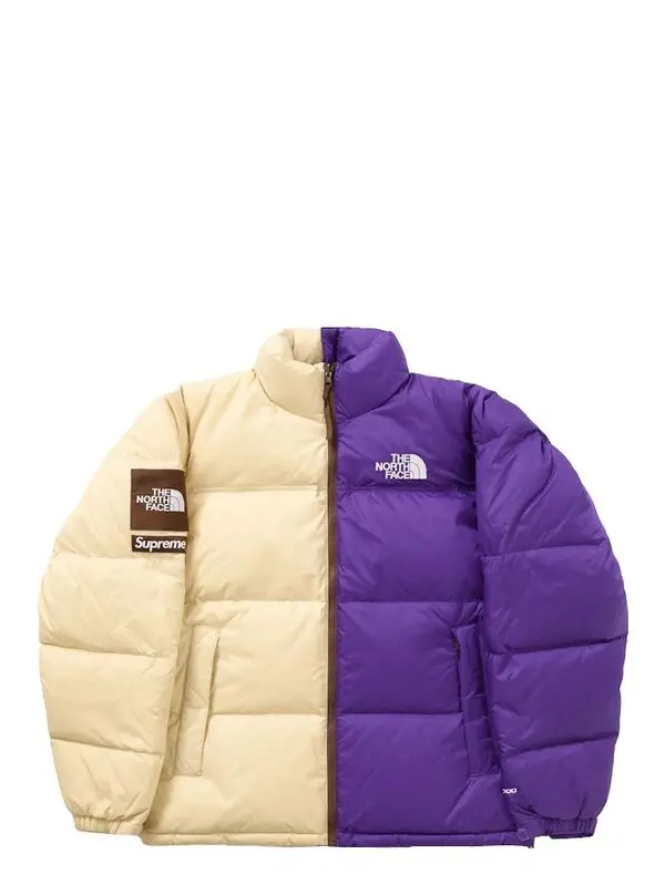 Supreme The North Face Split Nuptse Jacket - Tan