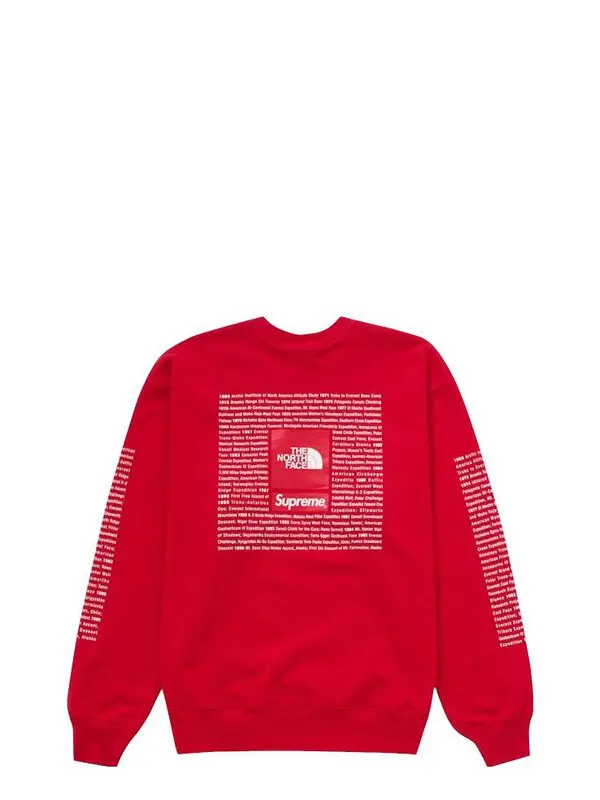 Supreme The North Face Crewneck Sweatshirt - Red