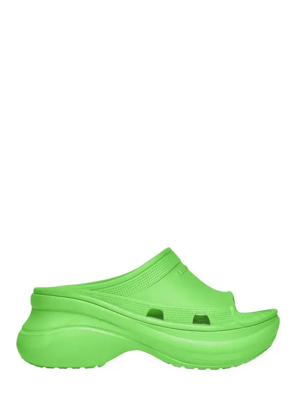 Balenciaga X Crocs Pool Slide Sandal - Neon Green