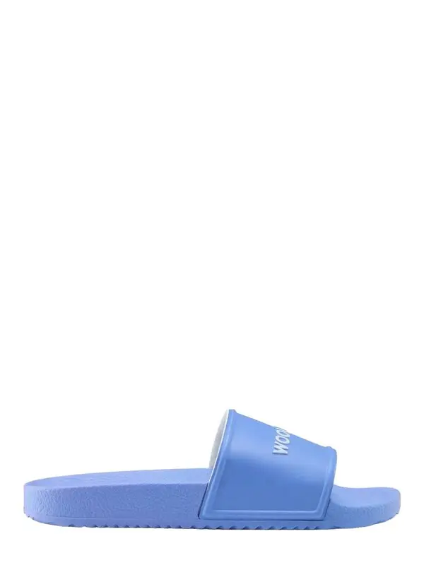 Woolrich Embossed Logo Flip Flops - Blue